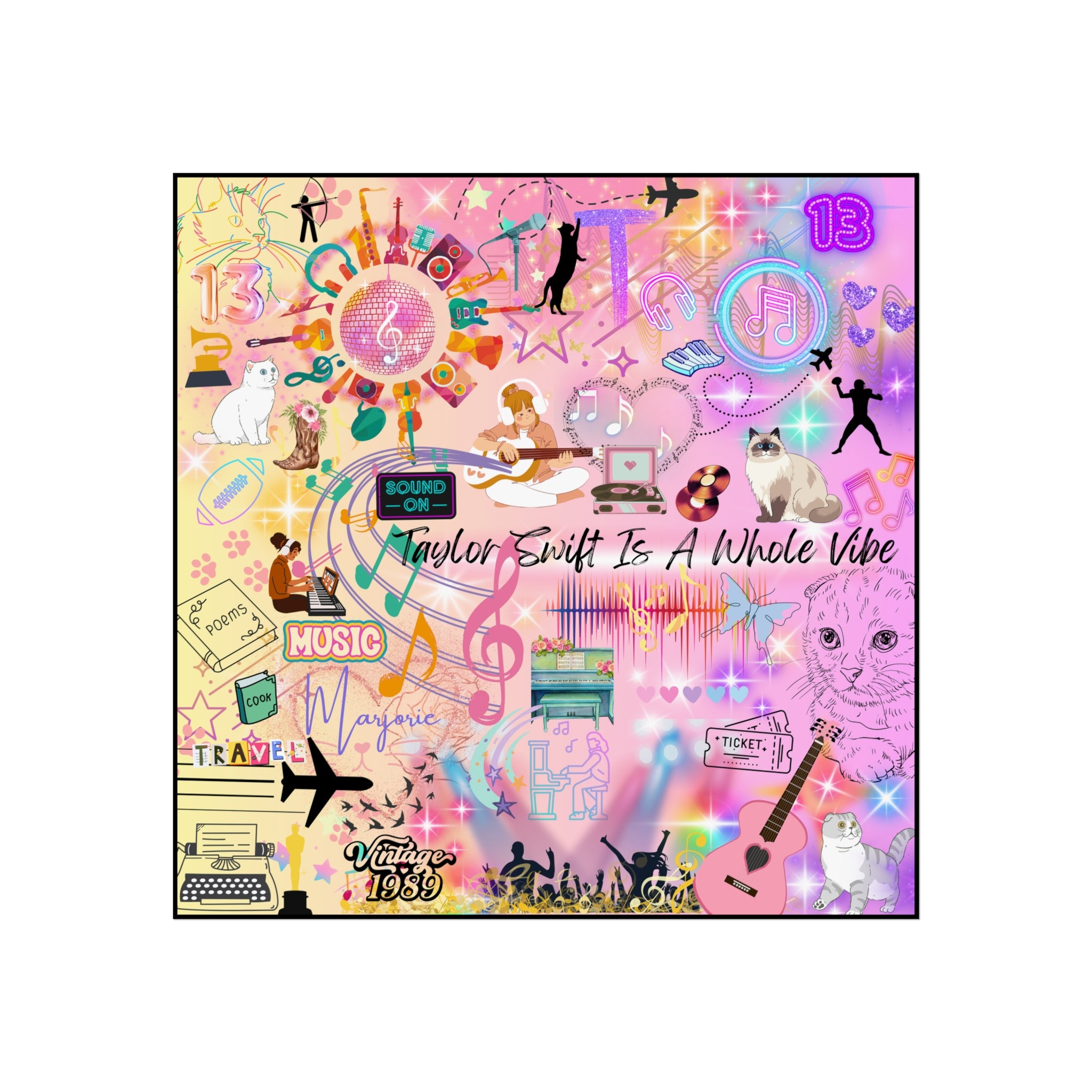 Taylor Swift Is A Whole Vibe Fine Art Poster – Soulshine Designs Co