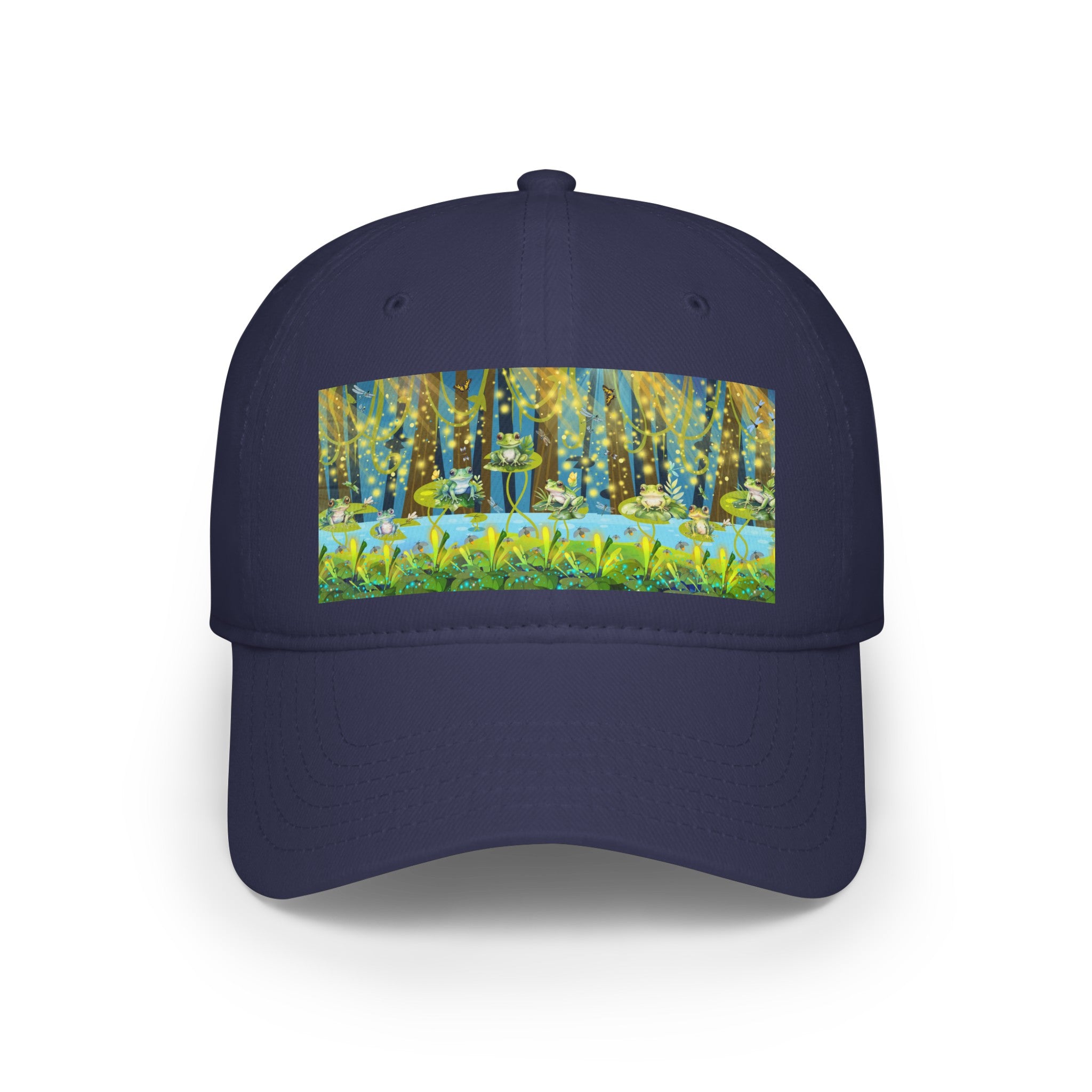 Frogs and Fireflies Low Profile Baseball Cap – Soulshine Designs Co