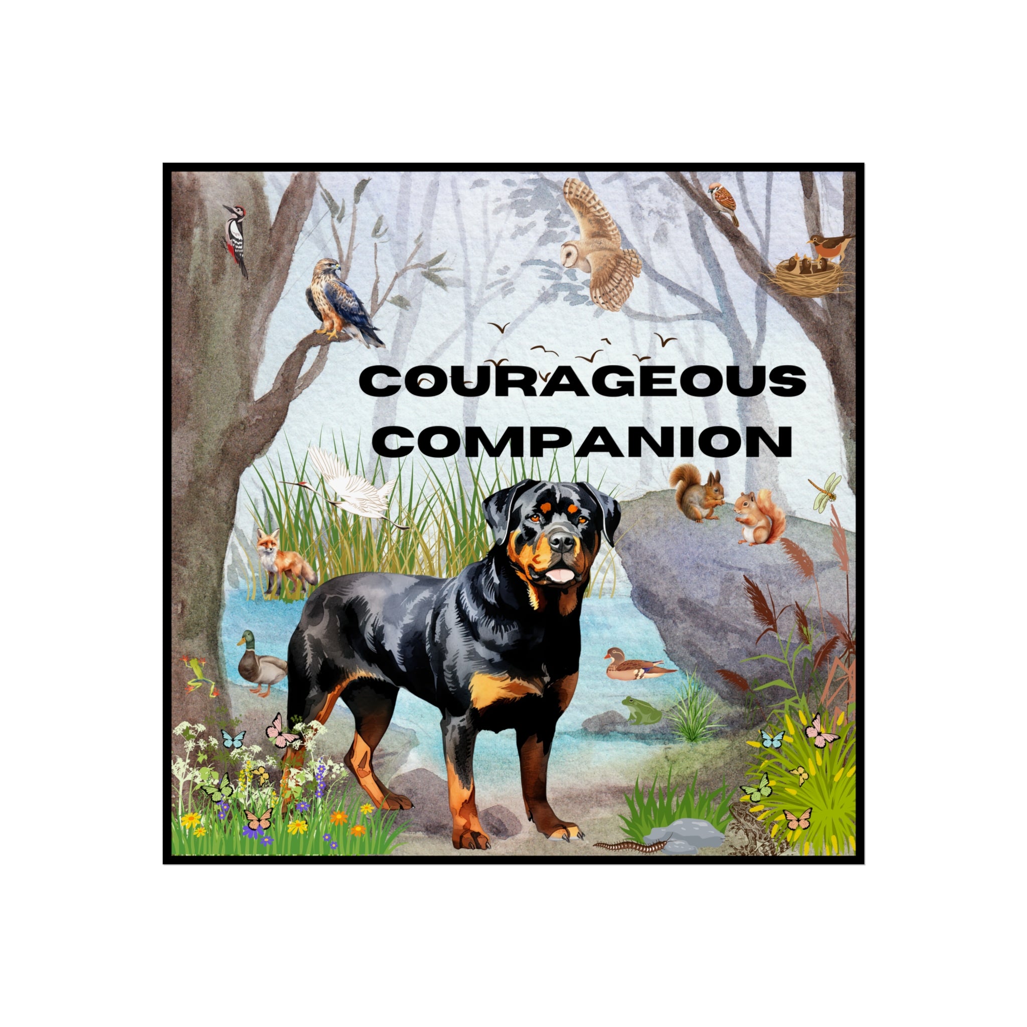 Courageous Companion Fine Art Posters – Soulshine Designs Co