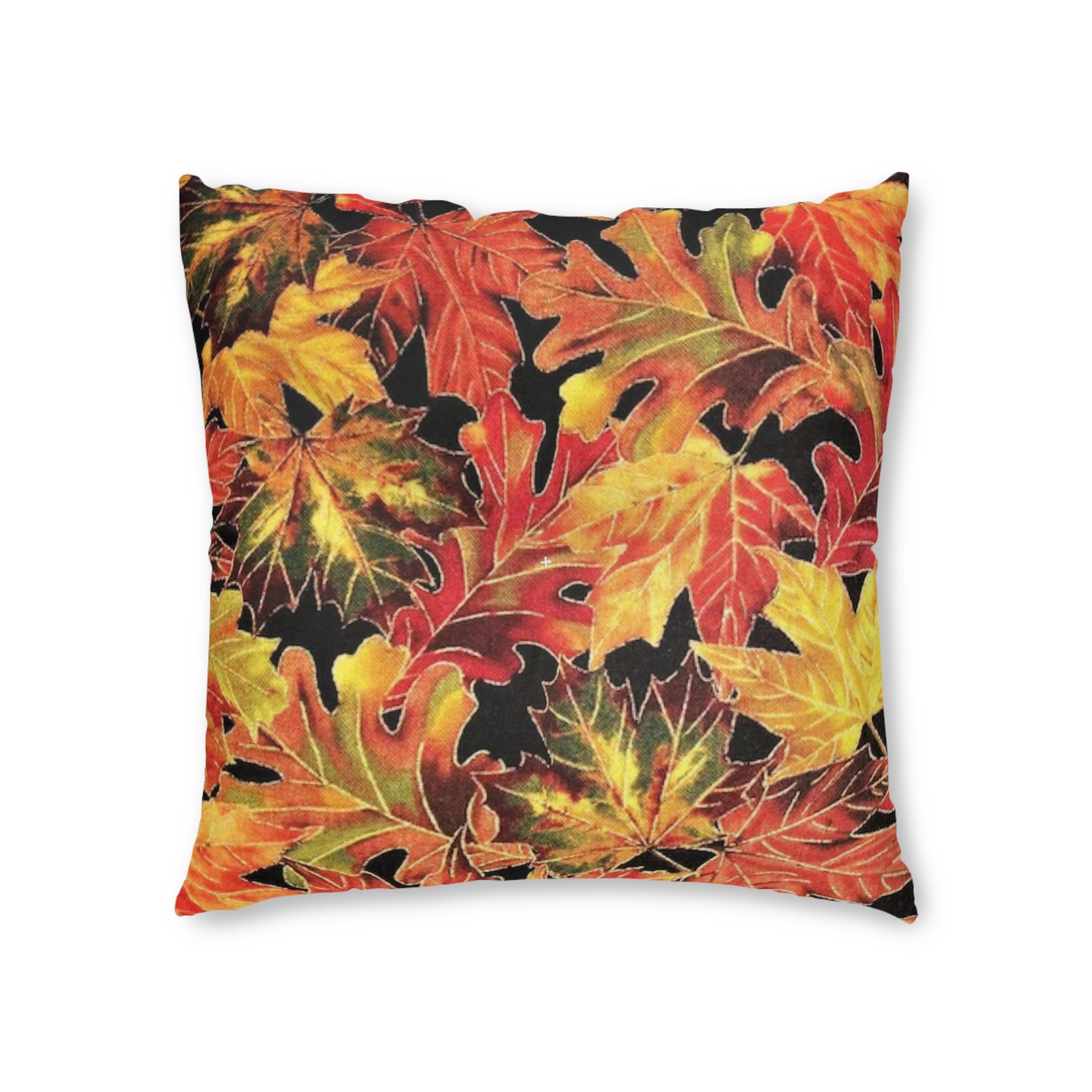 Tufted Floor Pillow, Square Fall Leaves – Soulshine Designs Co
